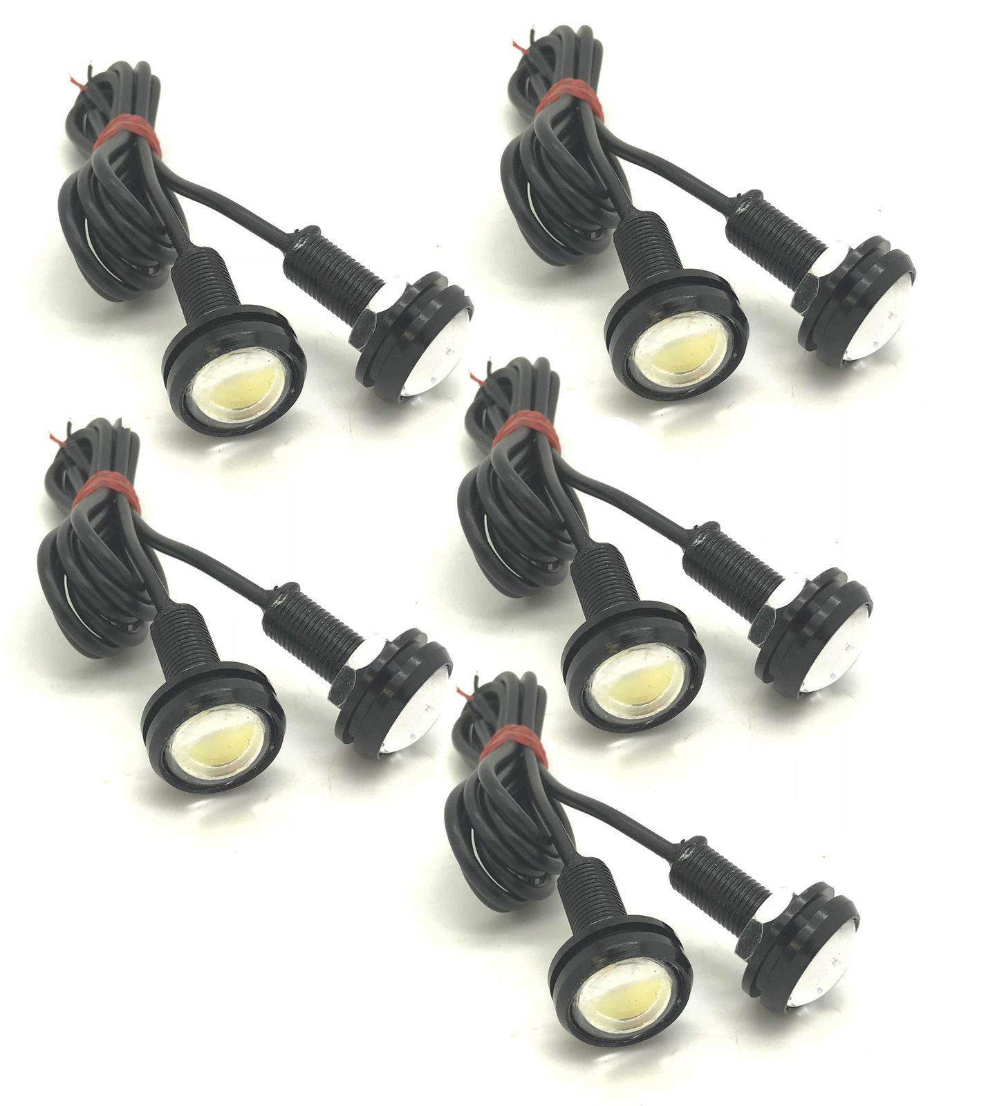 Xenon White 10W High Power 23mm LED Eagle Eye Spot DRL Marker Lights ...