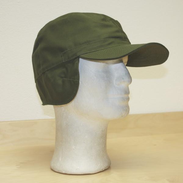 Swedish army surplus M59 olive green field cap with neck cover | eBay