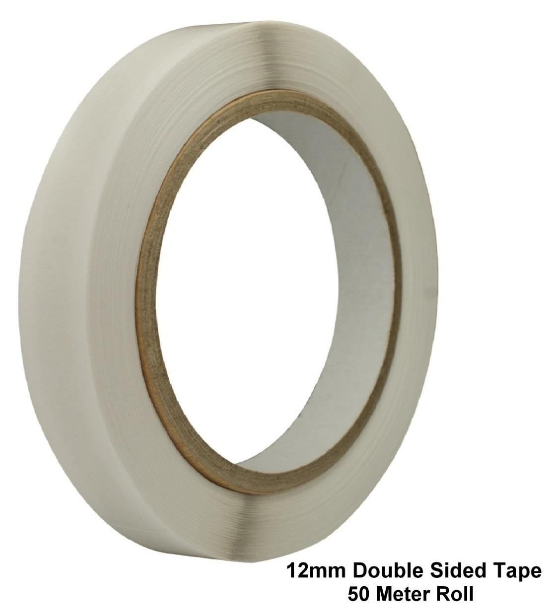 Clear Double Sided Sellotape Strong 50M Tape Roll Permanent Self ...