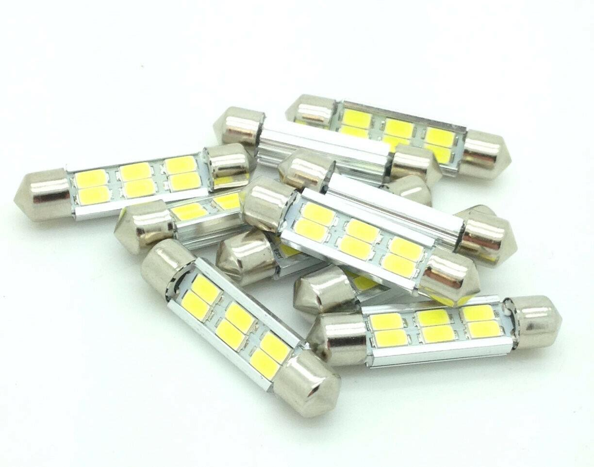 24V 6 Smd LED 44mm Festoon Bulb 260 Truck Lorry Interior Marker Blue ...
