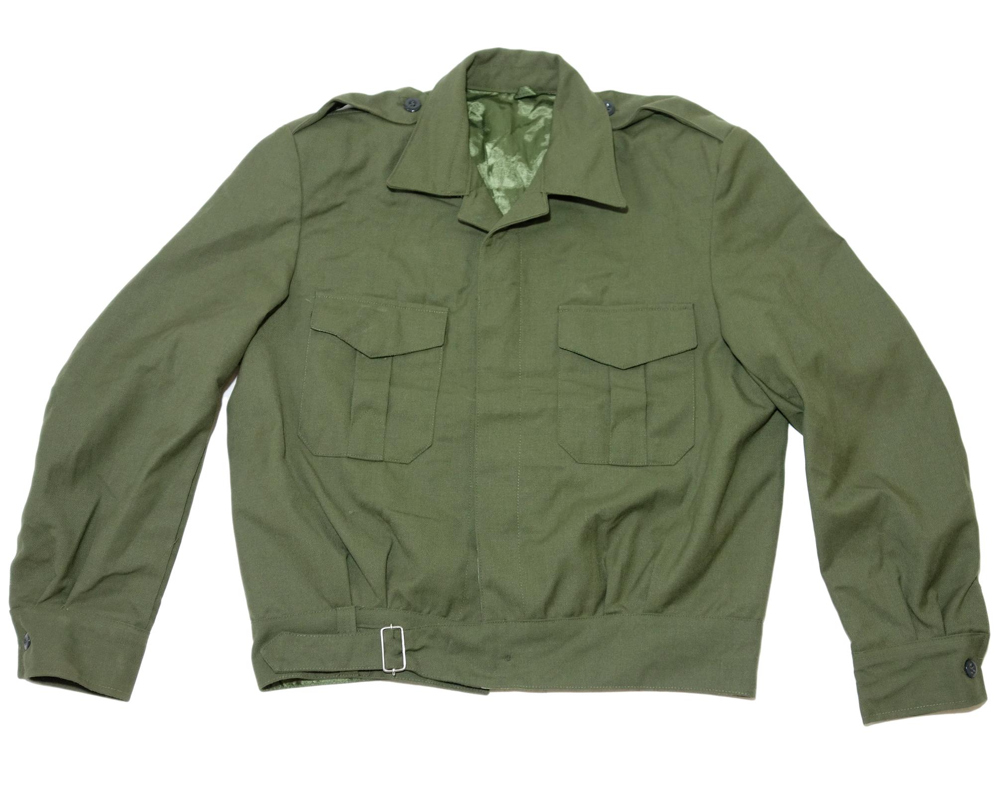 Vintage Greek army surplus olive green ike style blouson jacket | eBay