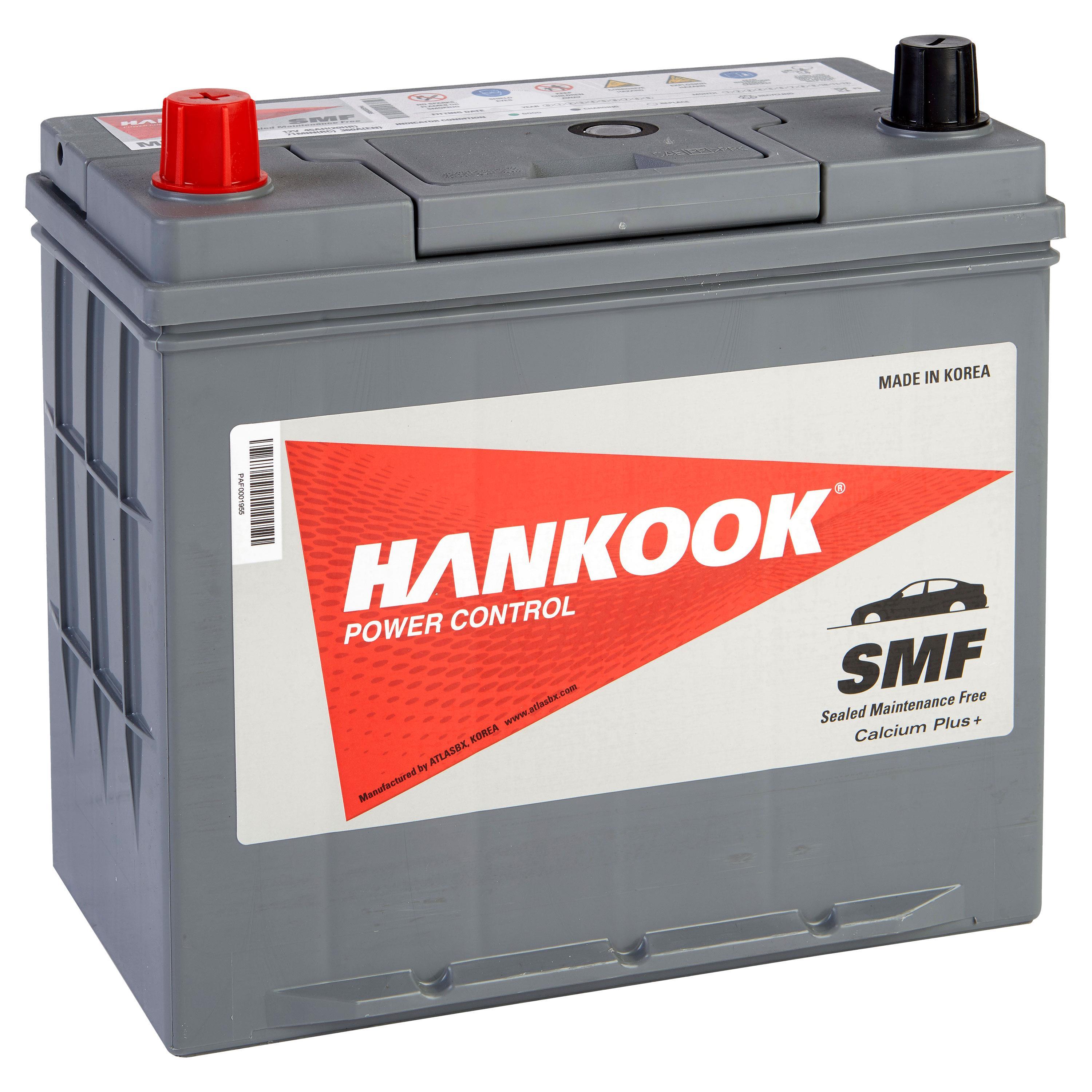 12V Car Battery 049 Type, Hankook 45Ah 360CCA Sealed Calcium - 234 x ...