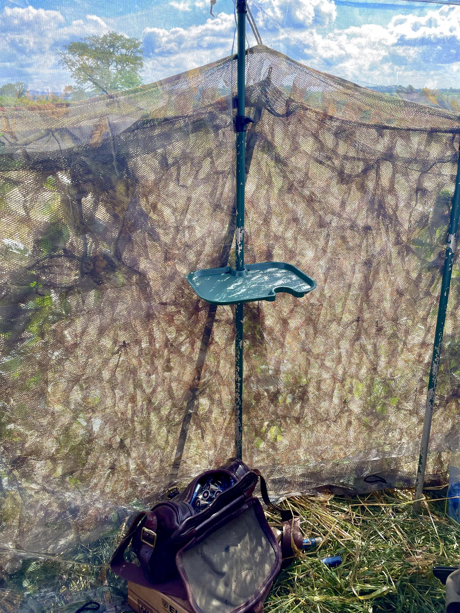 Hide Pole Tray Table Gun Rest Stand Net Coffee Tea Holder Pigeon ...