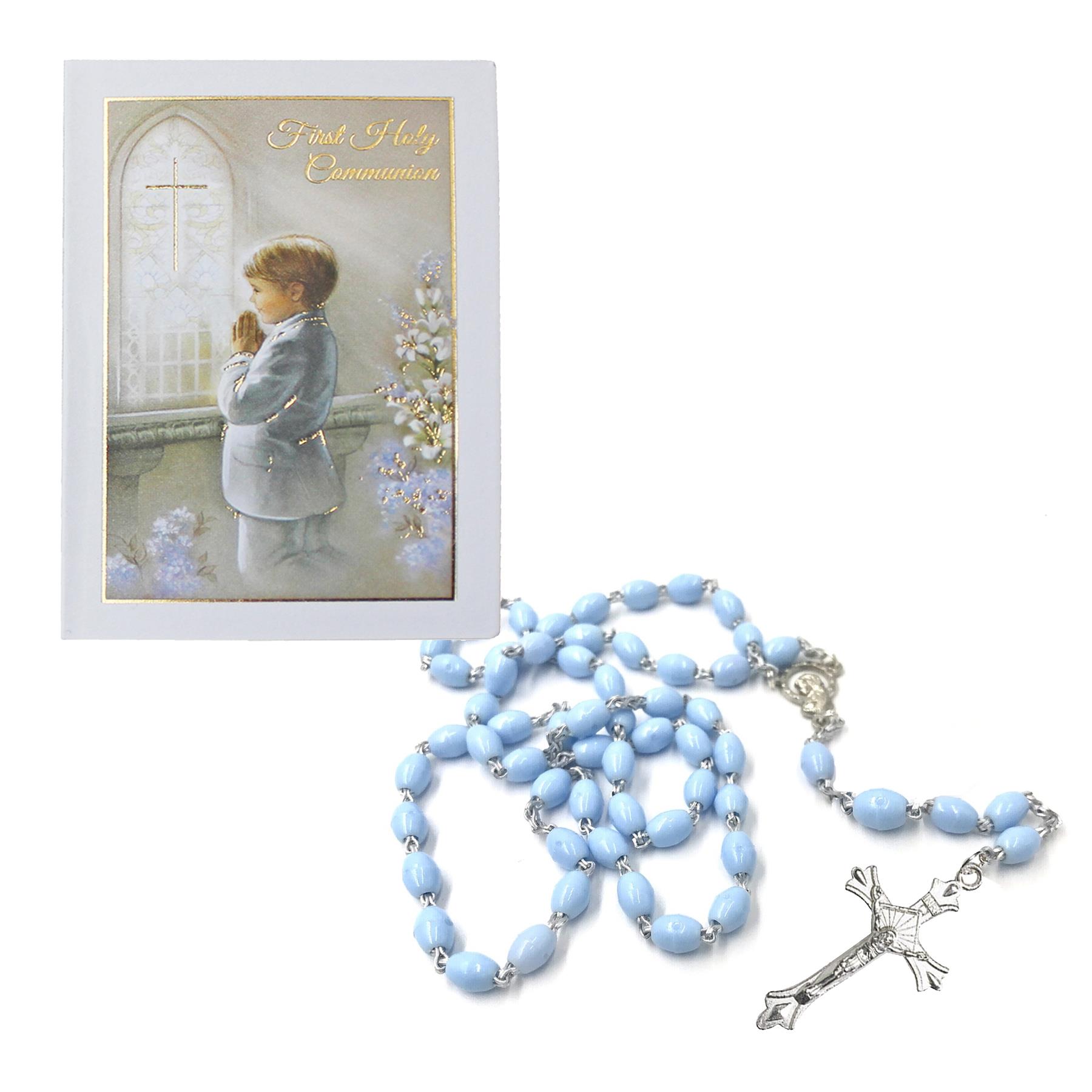 First Holy Communion Rosary Beads and Card Boxed Gift Set - Choose ...