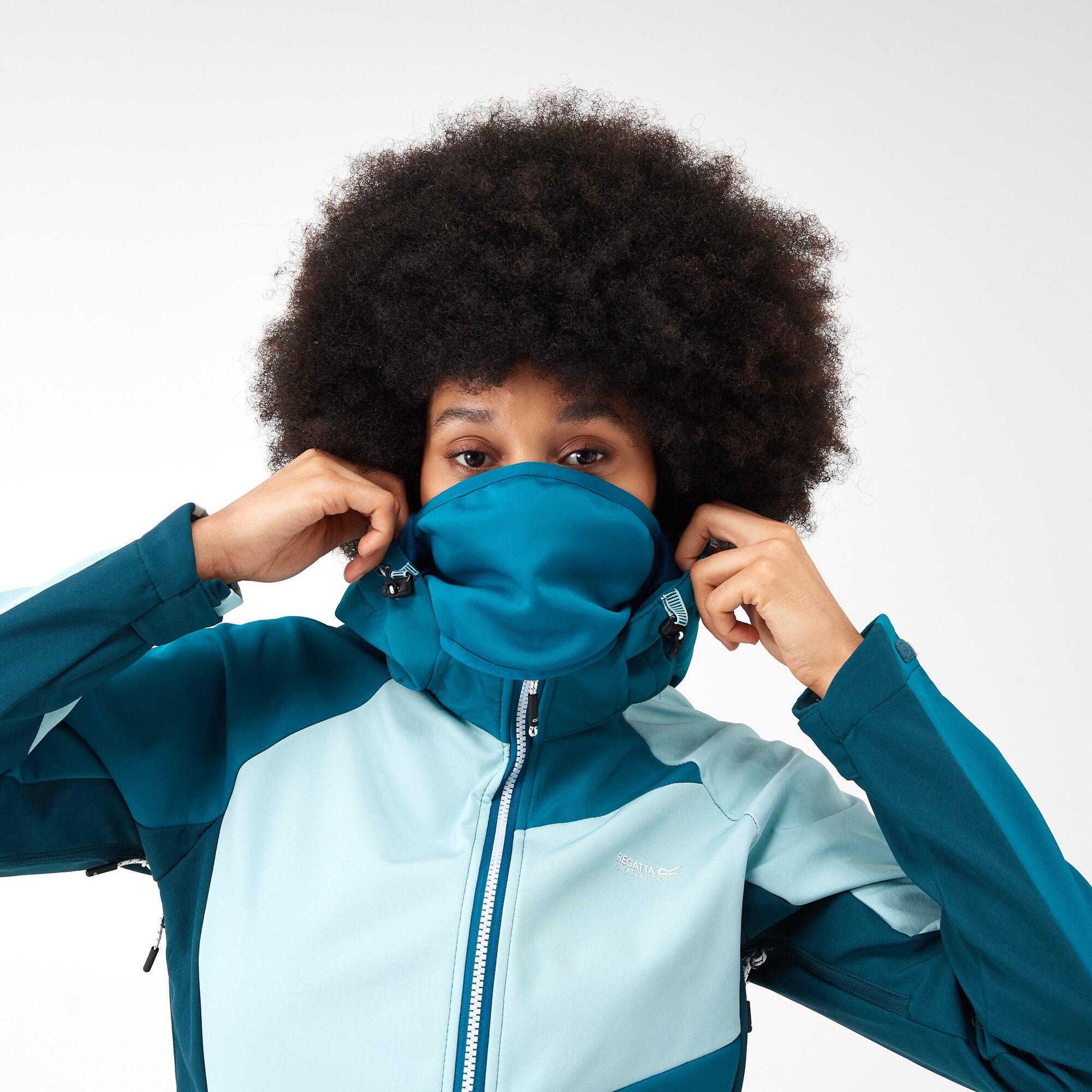 Regatta Desoto IX Womens Softshell Jacket Windproof Hooded Snood ...