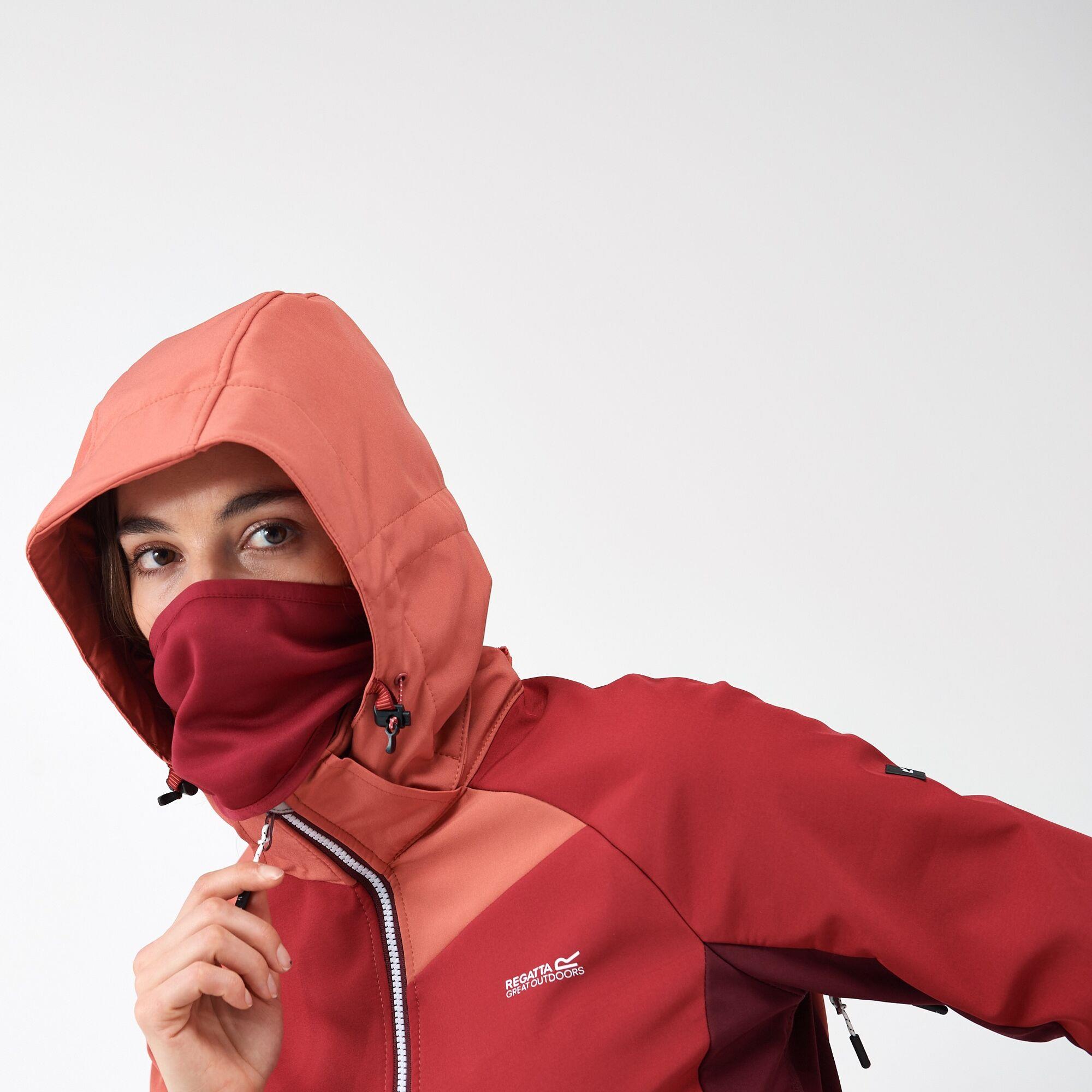 Regatta Desoto IX Womens Softshell Jacket Windproof Hooded Snood ...