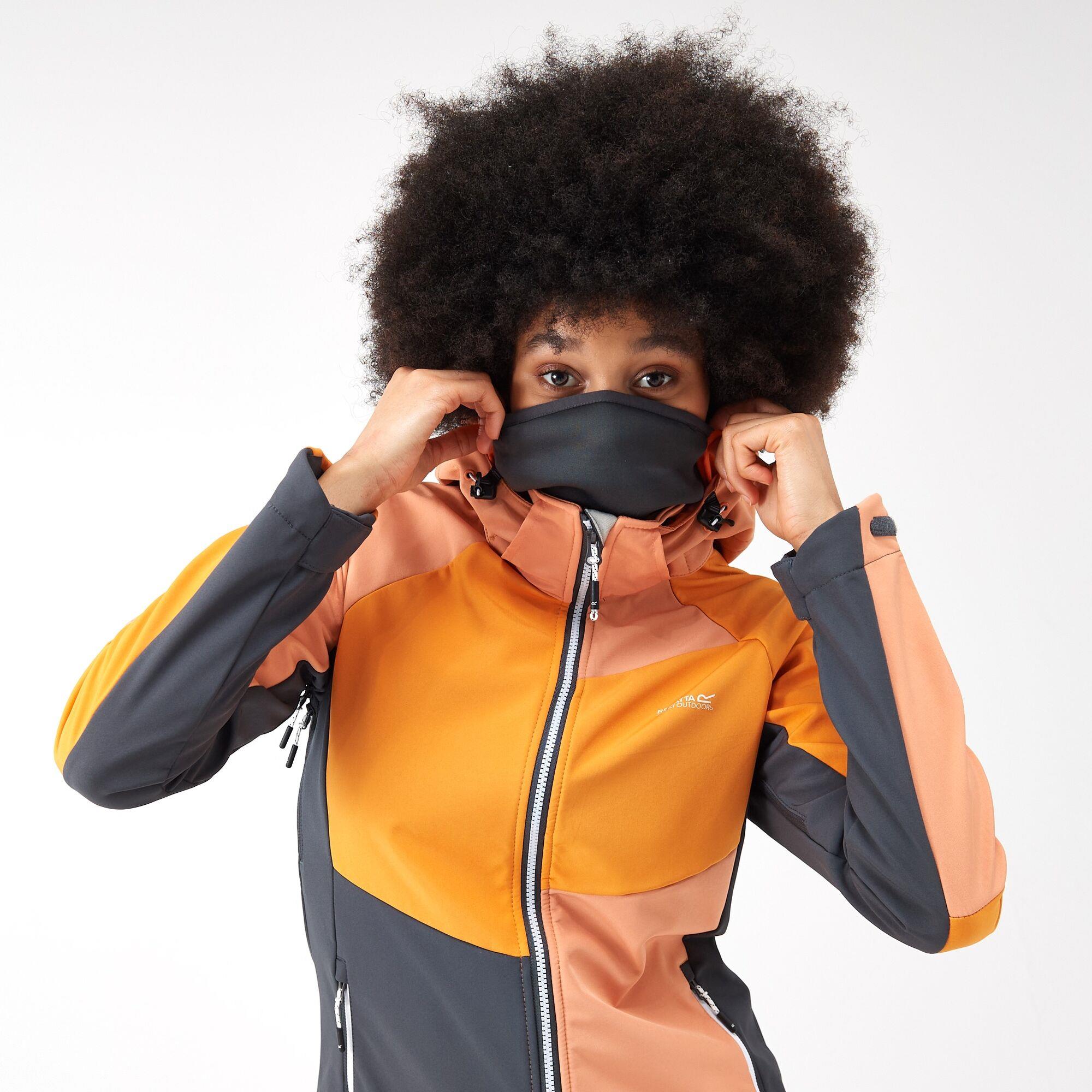 Regatta Desoto IX Womens Softshell Jacket Windproof Hooded Snood ...