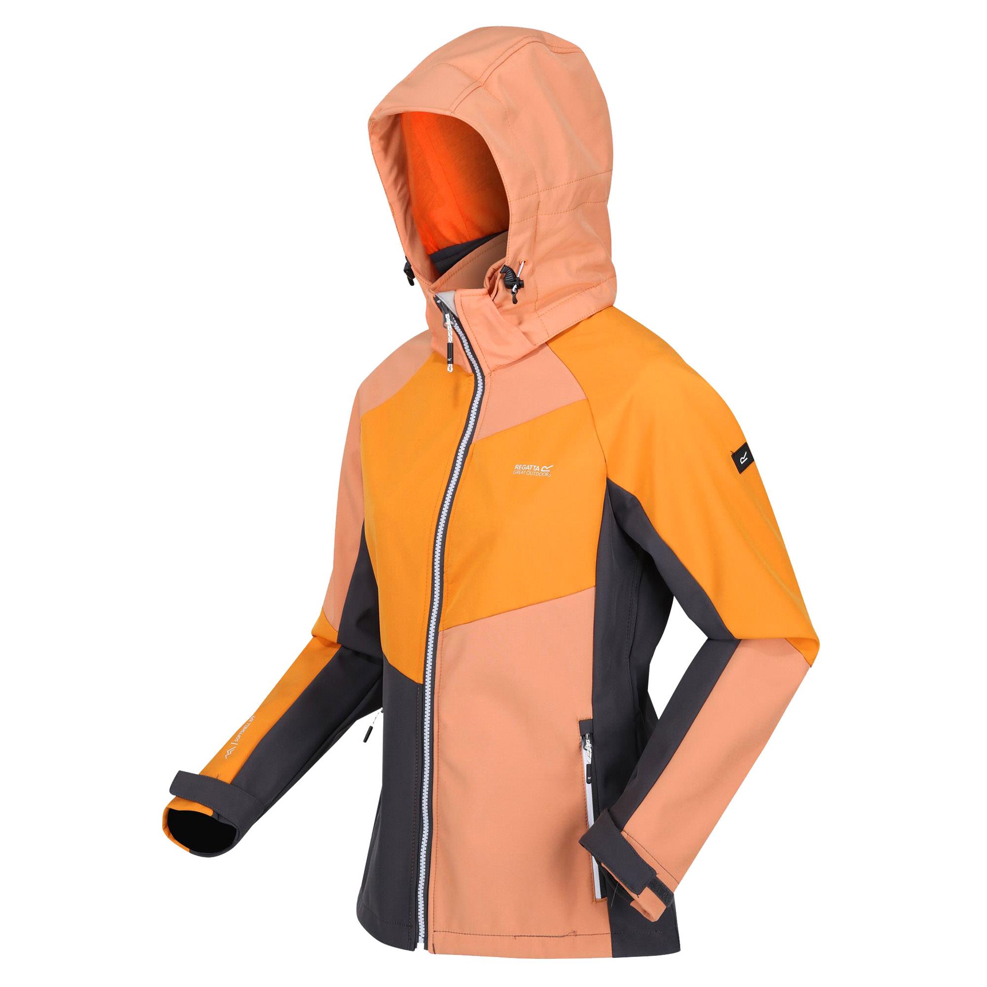 Regatta Desoto IX Womens Softshell Jacket Windproof Hooded Snood ...