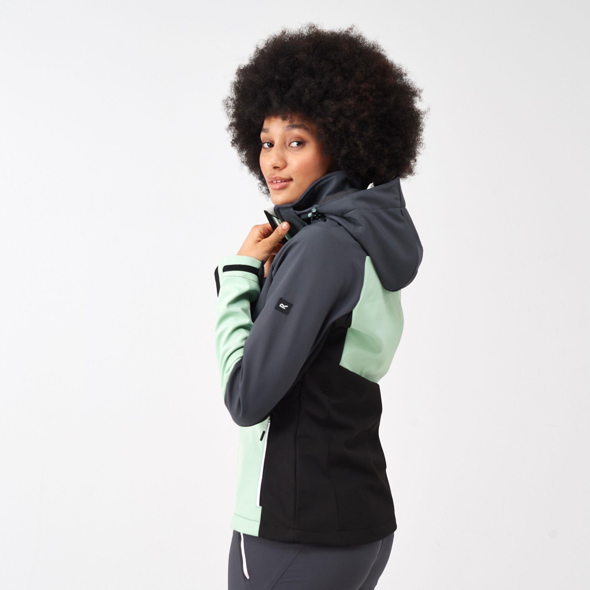 Regatta Desoto IX Womens Softshell Jacket Windproof Hooded Snood ...