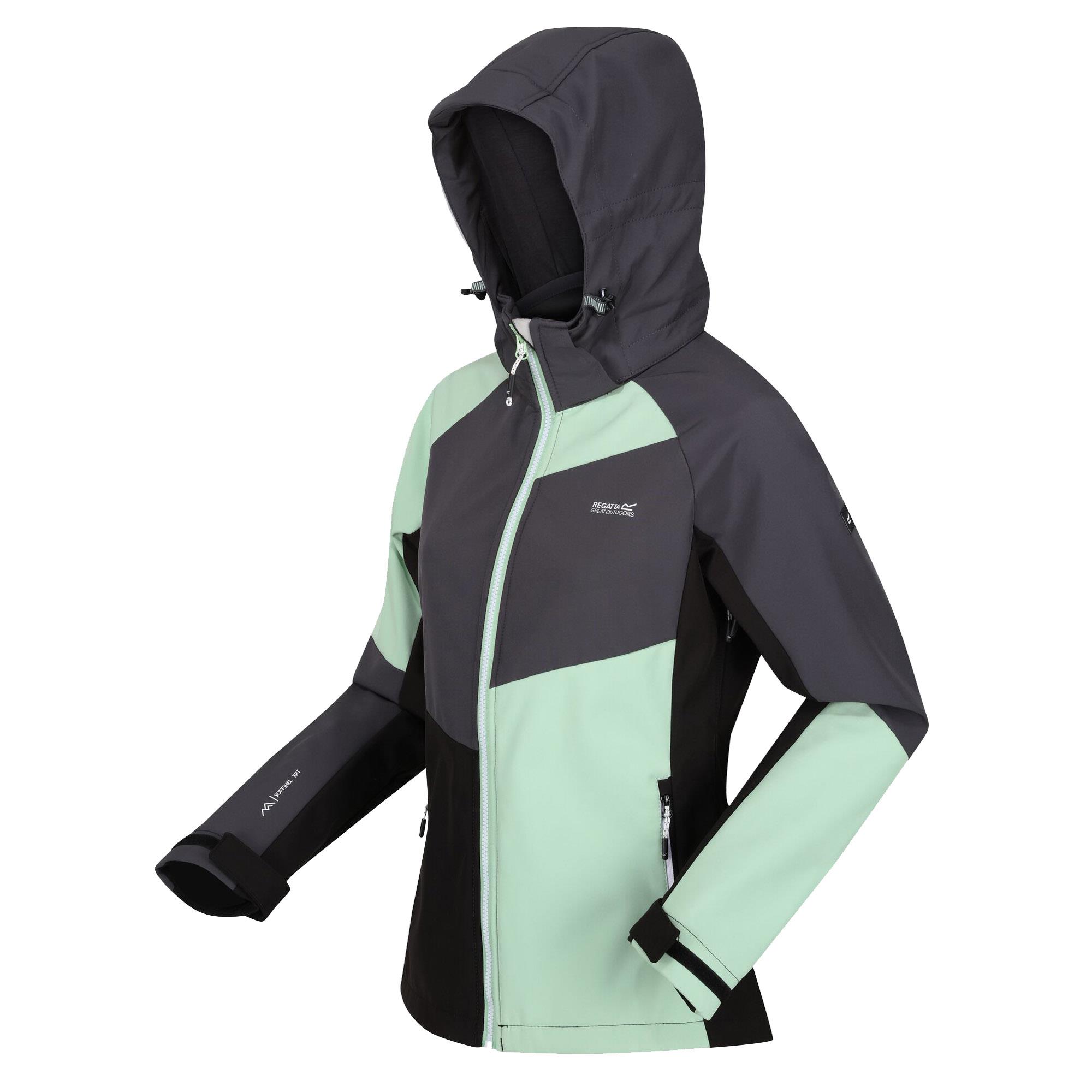 Regatta Desoto IX Womens Softshell Jacket Windproof Hooded Snood ...