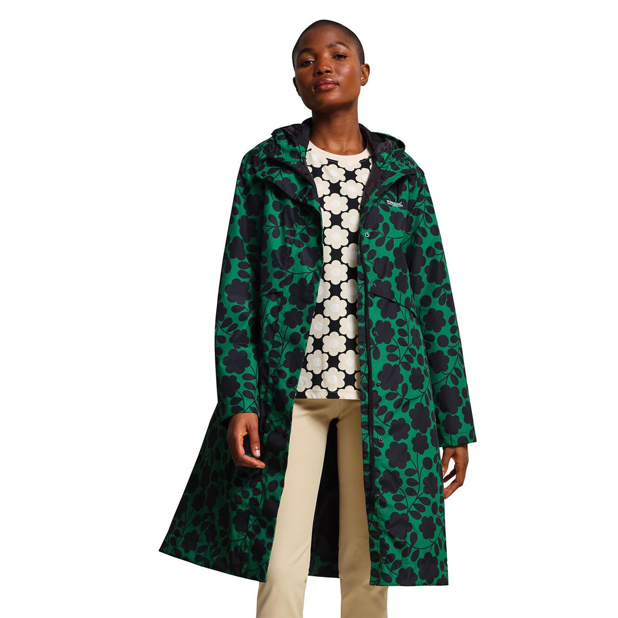 Regatta Orla Kiely Womens Waterproof Mac Jacket Breathable Coat Longer ...